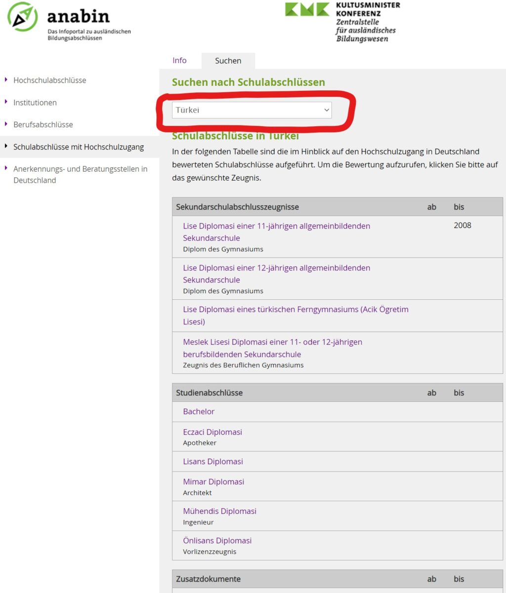 What is HZB (Hochschulzugangsberechtigung )?